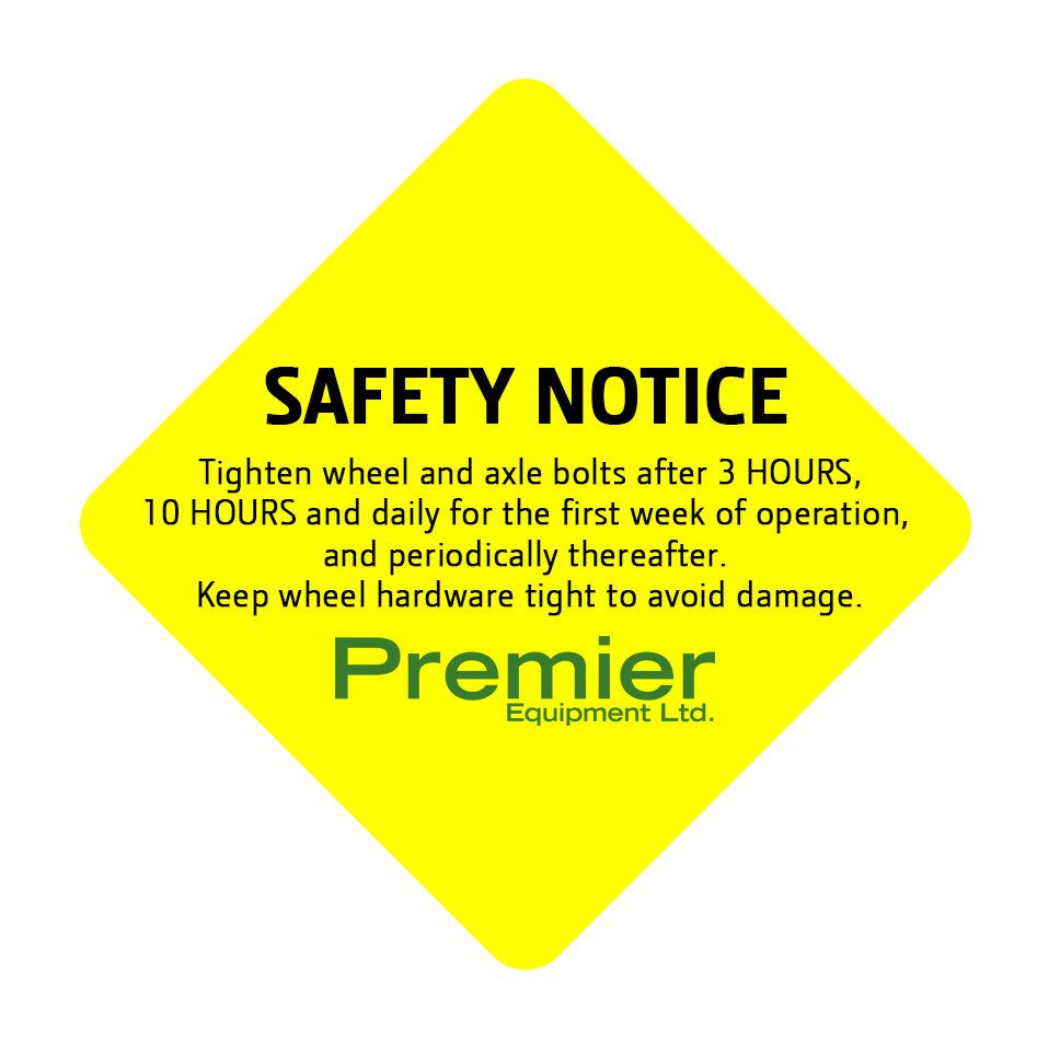 Safety Notice Sticker – Premier Equipment Swag